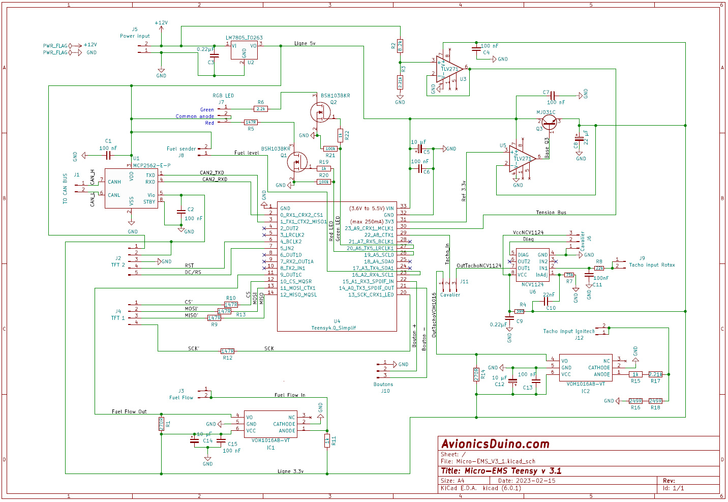 Teensy Micro-EMS-Open source software and hardware avionics